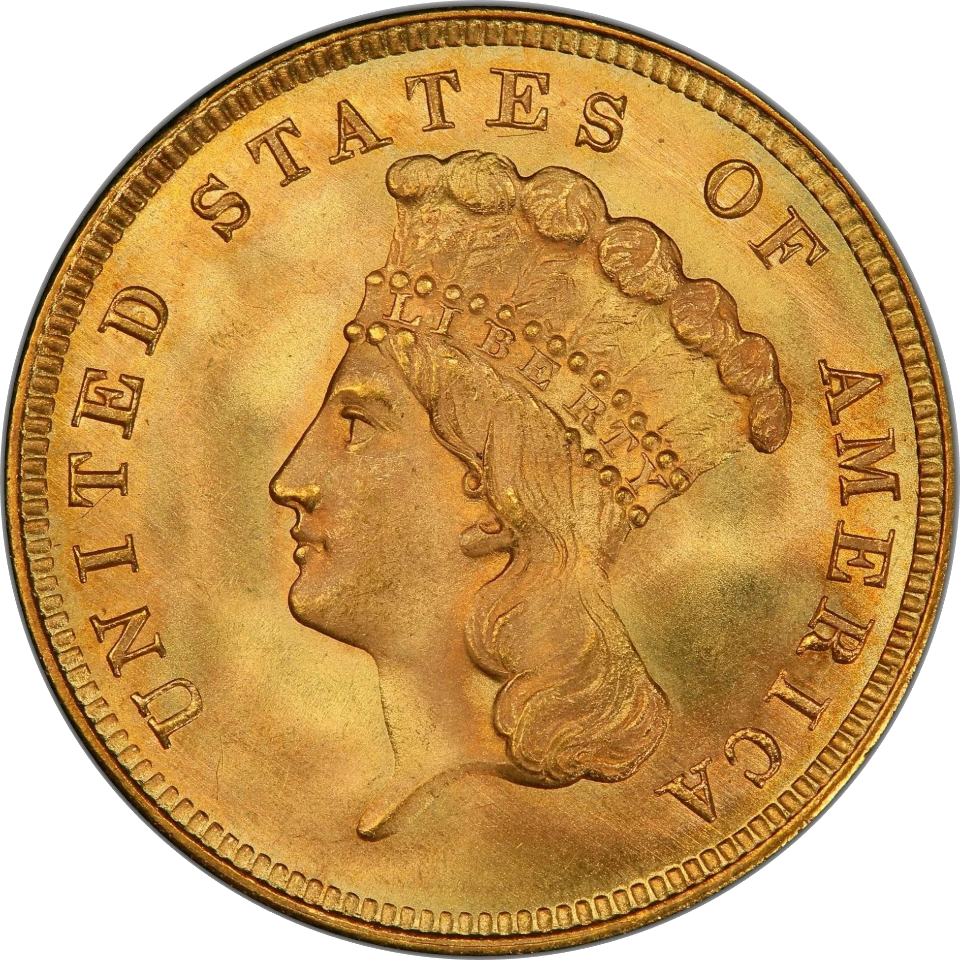 Gold Three Dollar Coin: Paradime Coins Rare US Coins CAC PCGS NGC