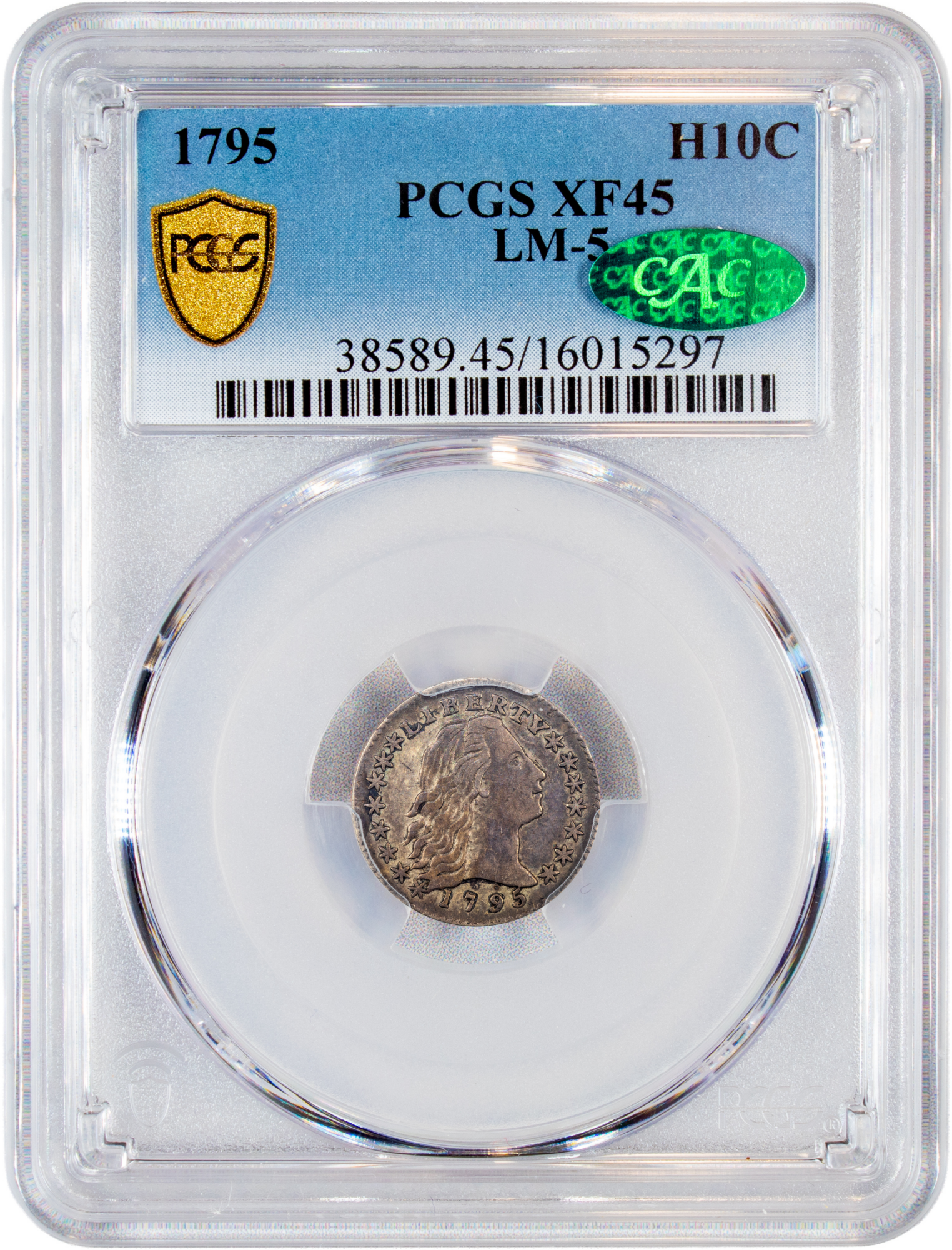 1795 H10C LM-5 R.6 XF45 PCGS CAC – Paradime Coins