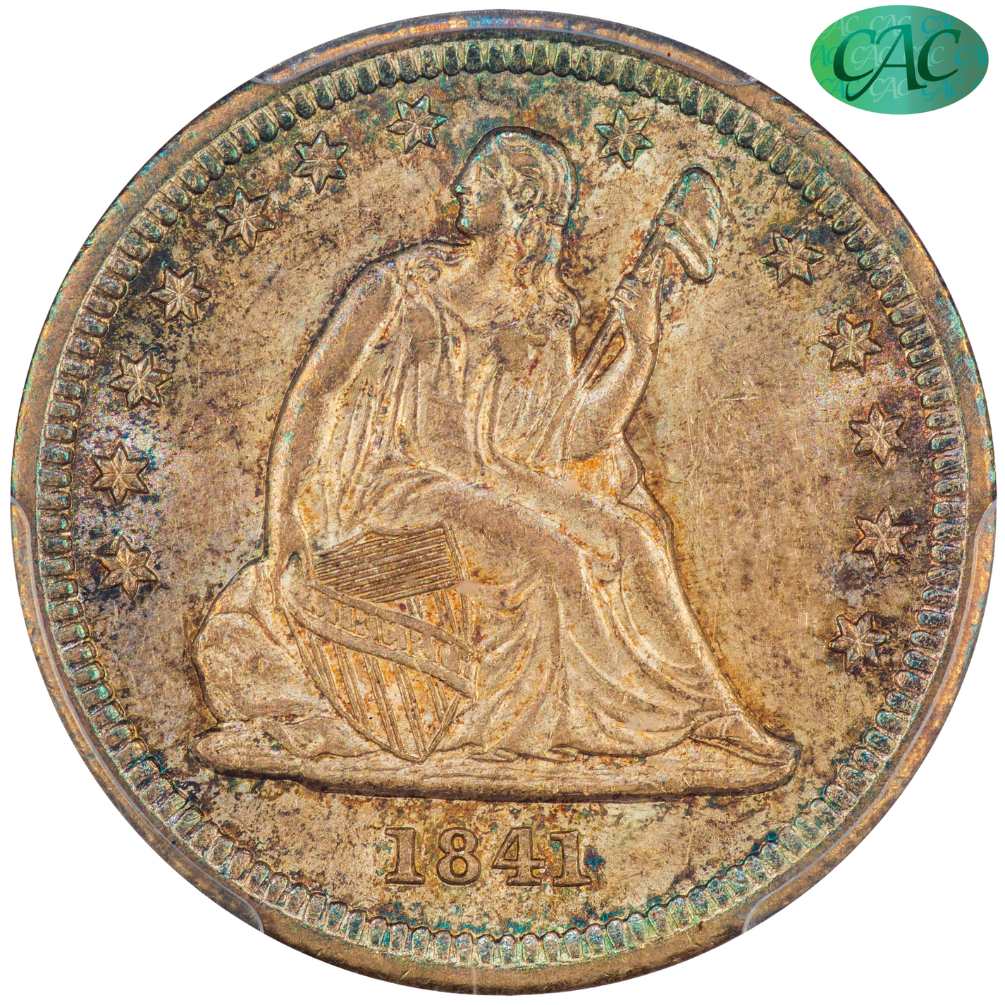 1841 25C MS63 PCGS CAC – Paradime Coins