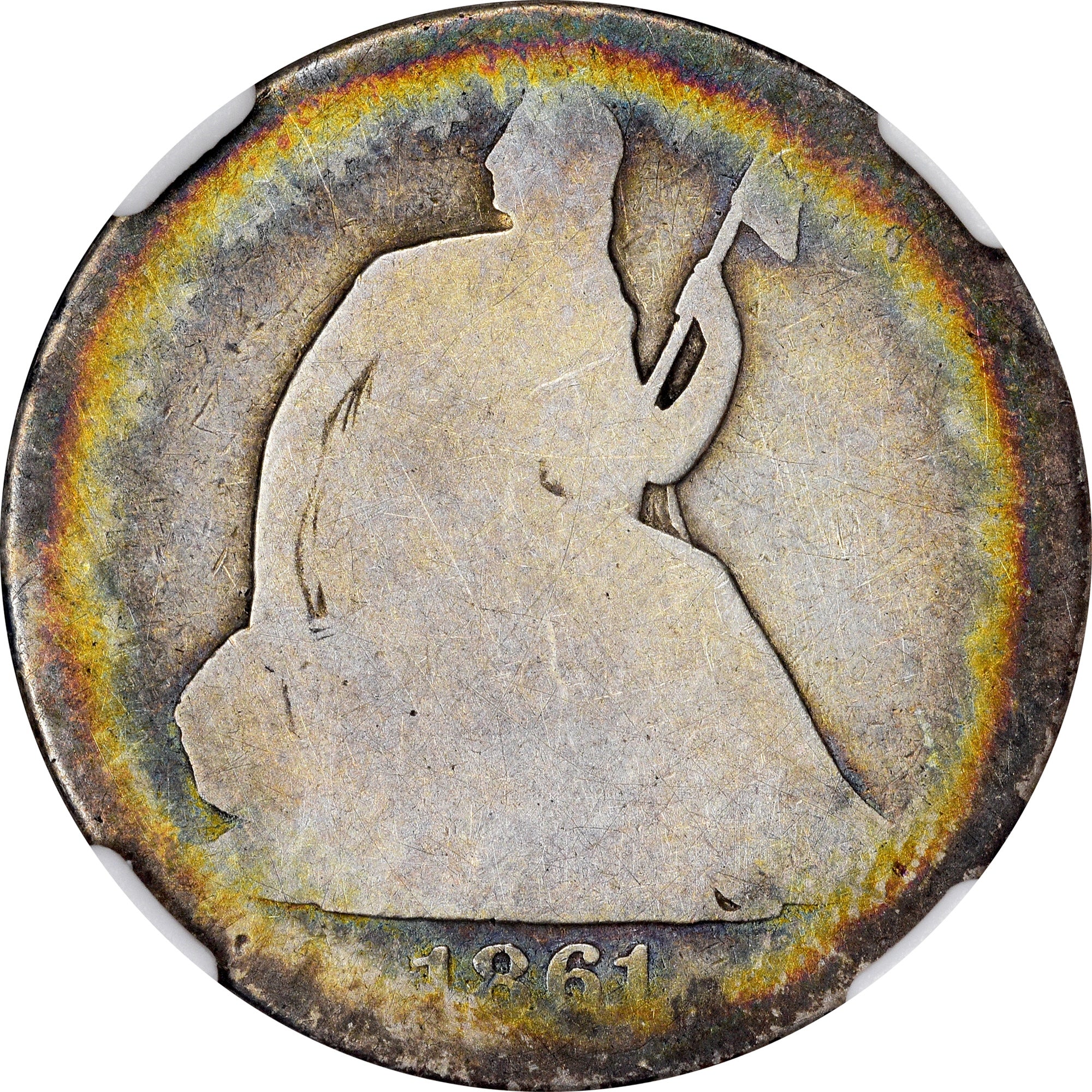 1861-O 50C FR02 NGC : Paradime Coins Liberty Seated 50C