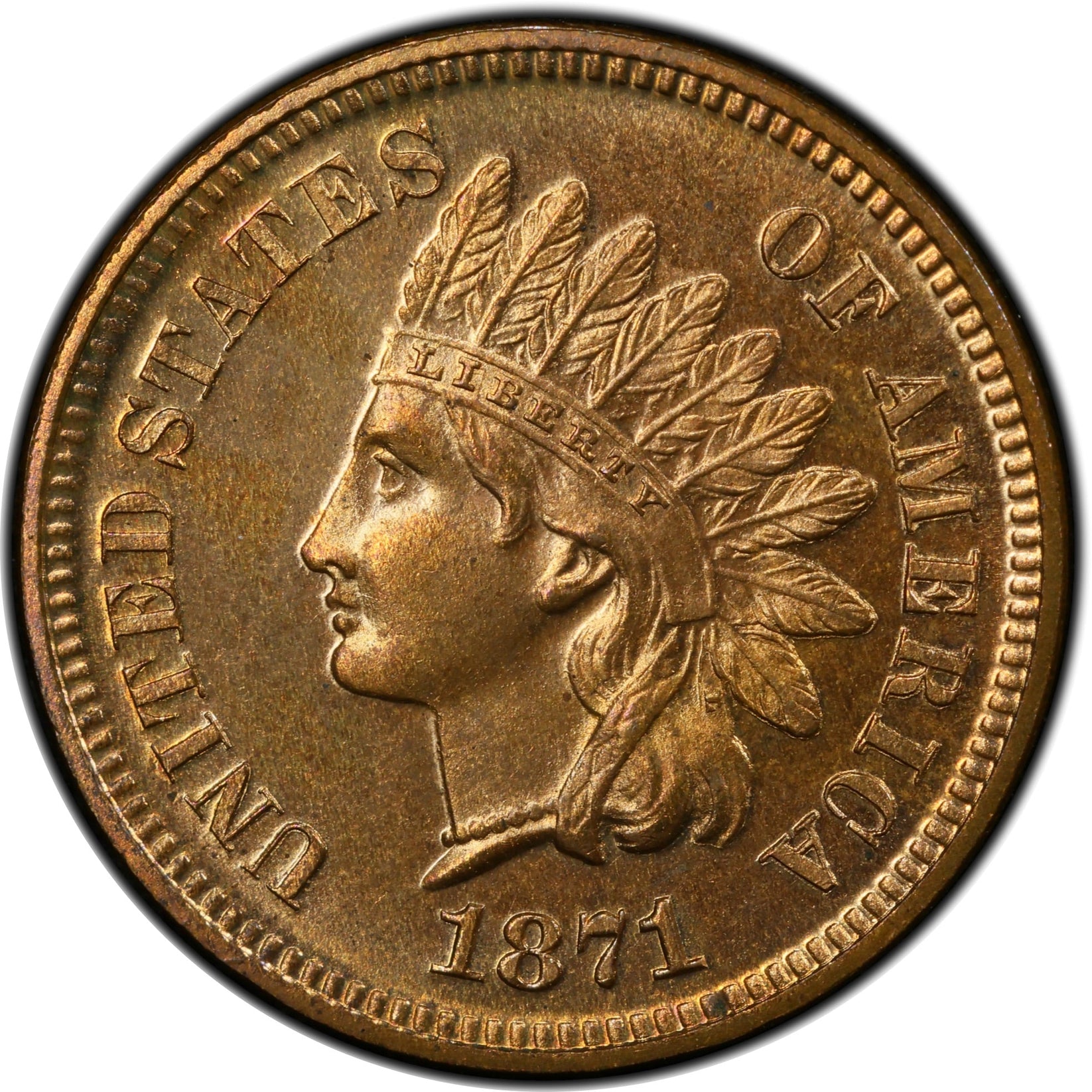 1871 1C PR64 RD PCGS GOLD CAC EEPS – Paradime Coins
